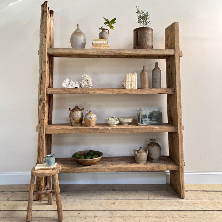 Rustic large salvaged shelf unit Alpha