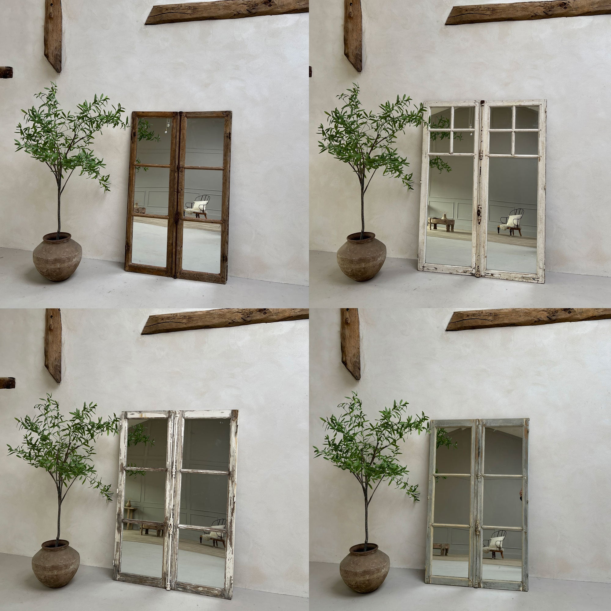 Antique French Window Mirrors – Home Barn