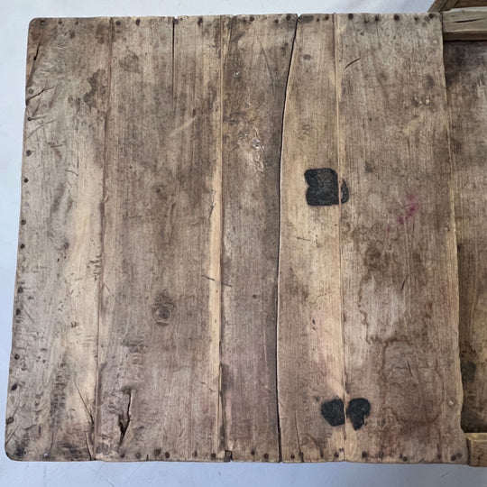 Antique Rustic Wooden Trunk | Mabel – Home Barn