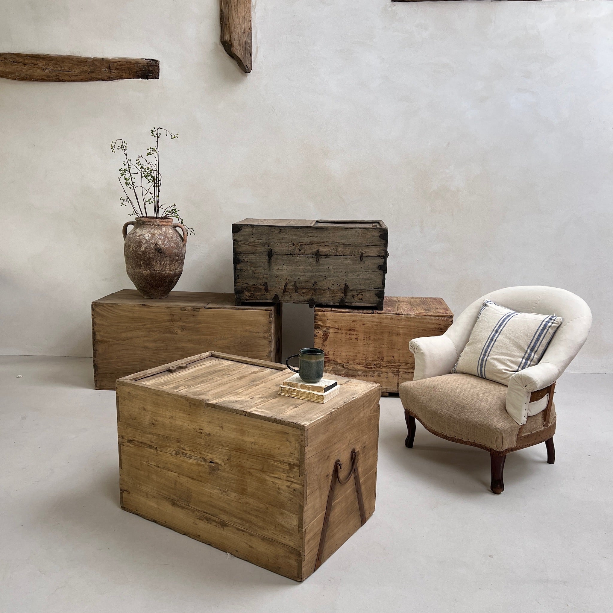 Antique Wooden Trunks – Home Barn