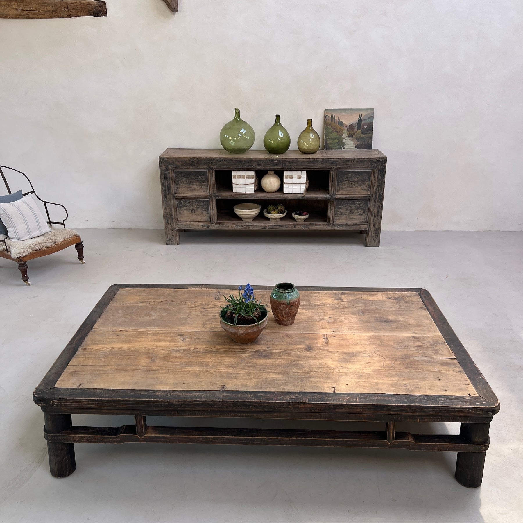 Antique extra large coffee table | Blake – Home Barn