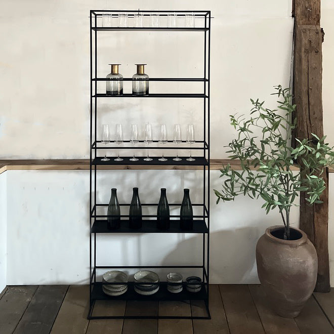 Black Metal display shelf – Home Barn