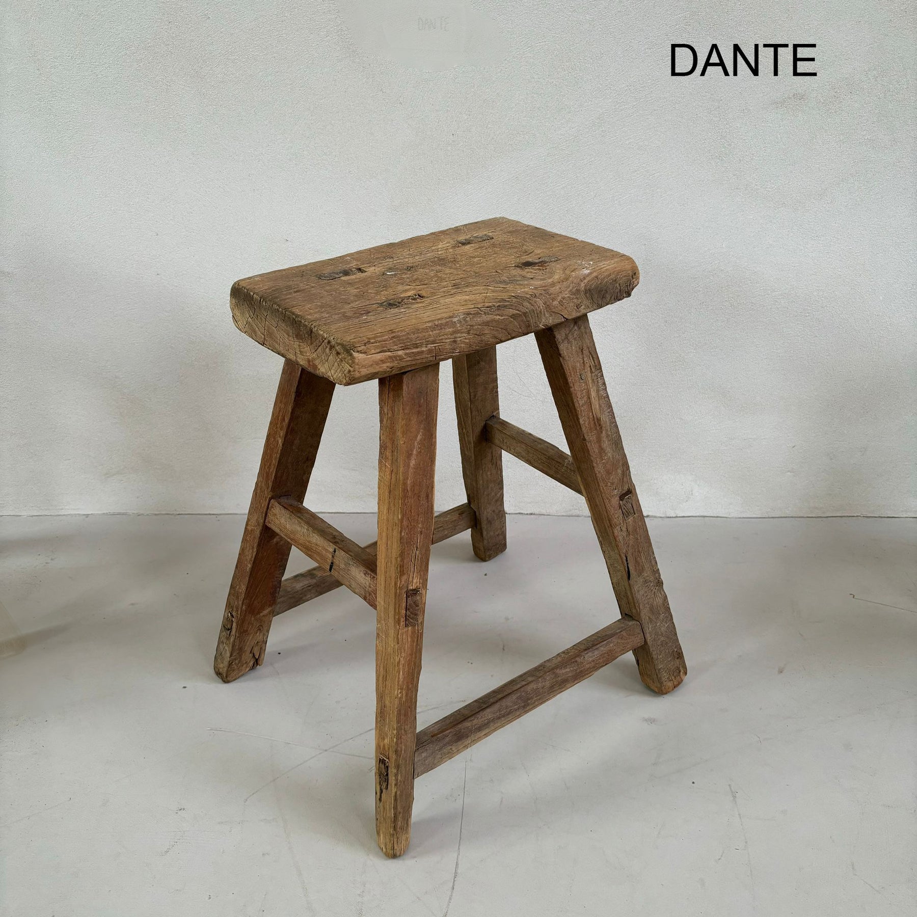 Rustic Wood Antique Stool (select from photo) – Home Barn