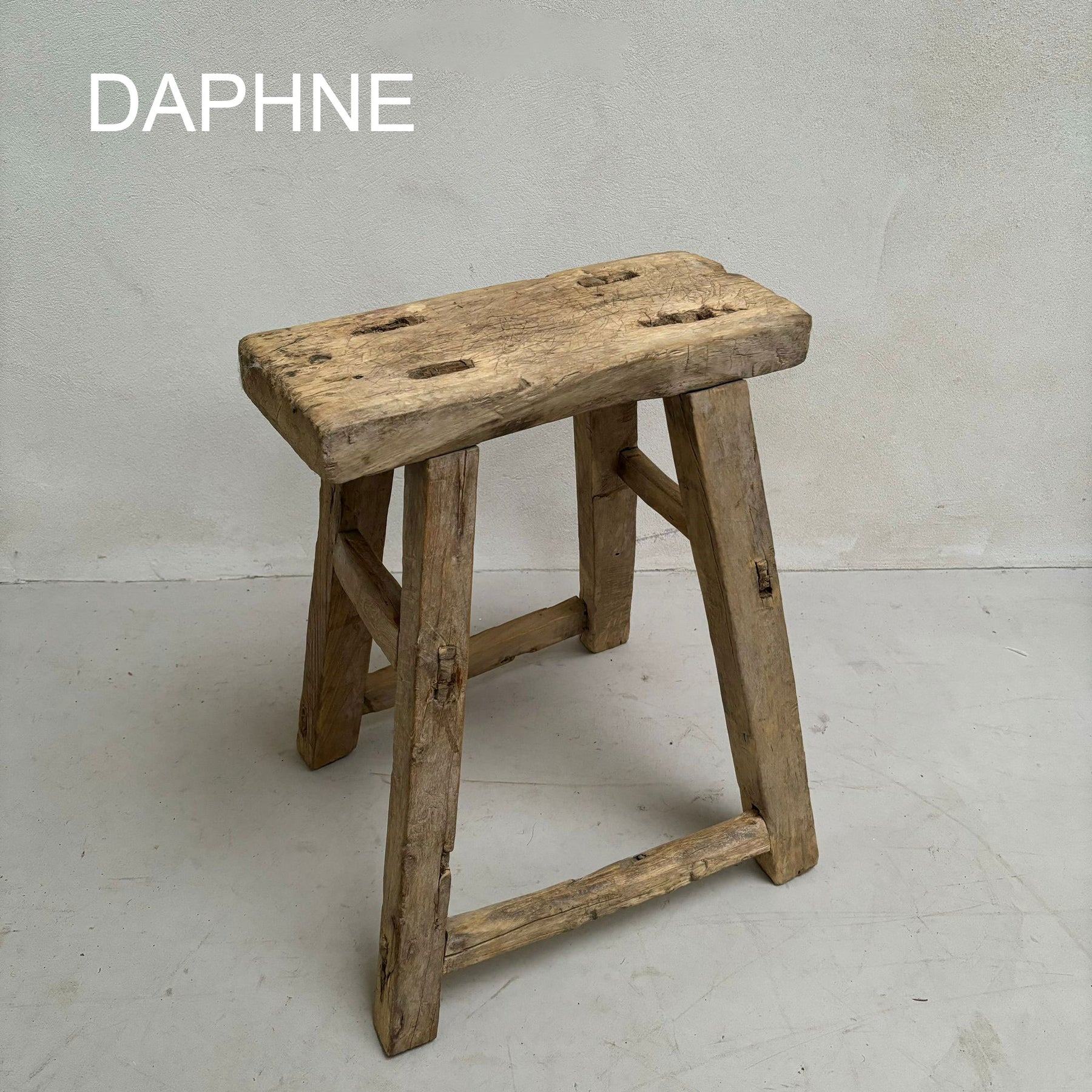 Rustic Wood Antique Stool (select from photo) – Home Barn