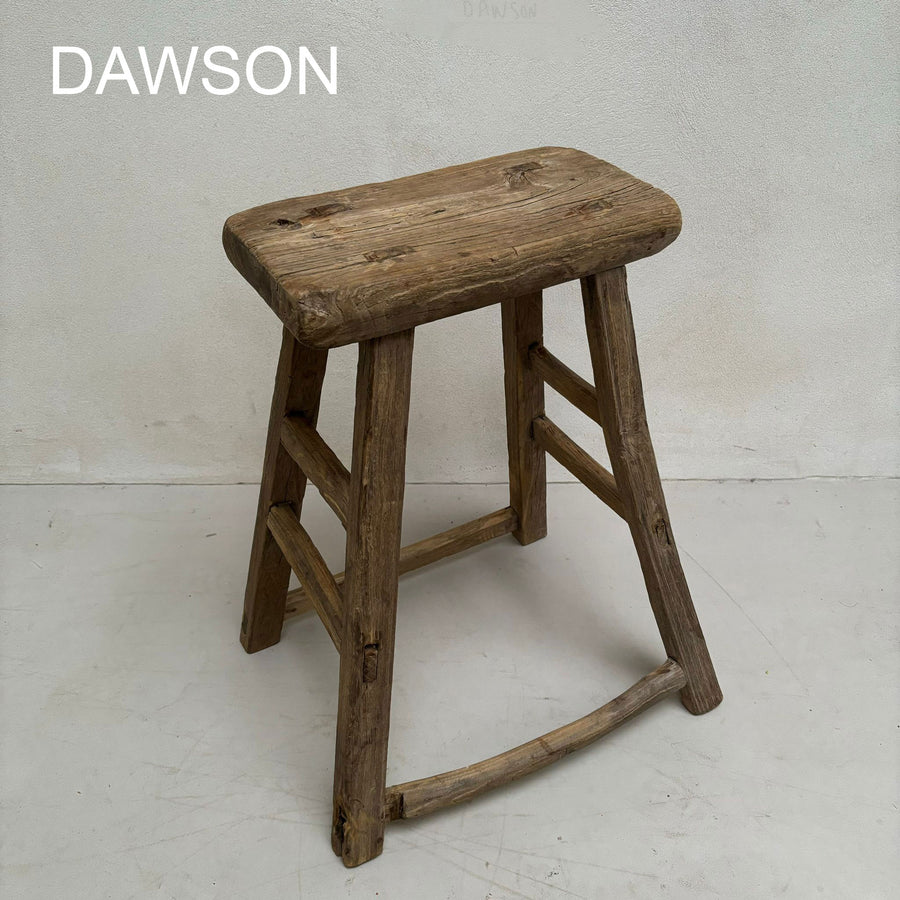 Rustic Wood Antique Stool (select from photo) – Home Barn