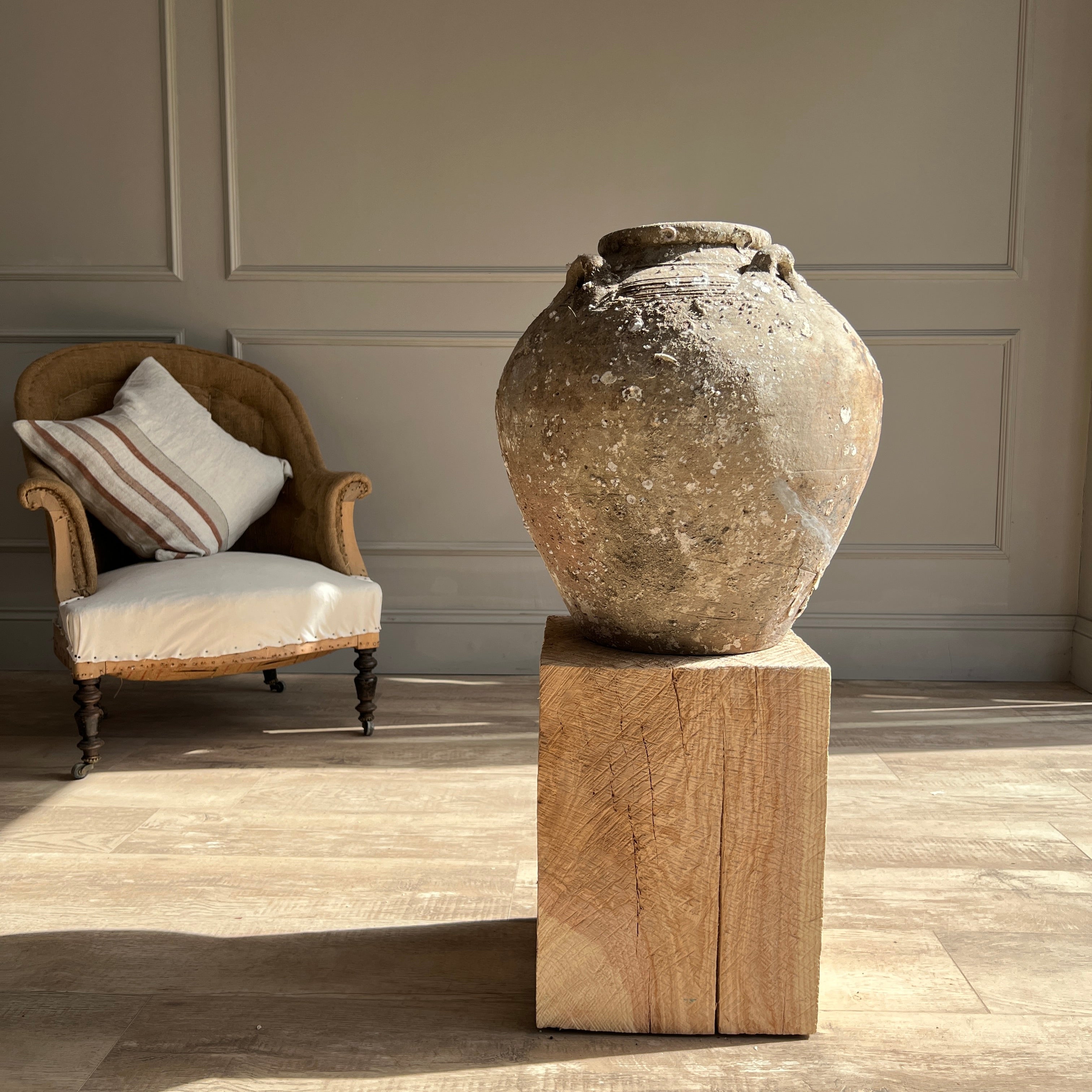 Antique Shipwreck Storage Jar | Singburi 87207 – Home Barn