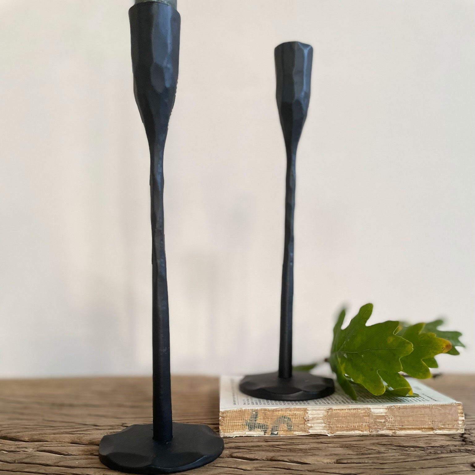 Matt Black metal Candlestick M – Home Barn
