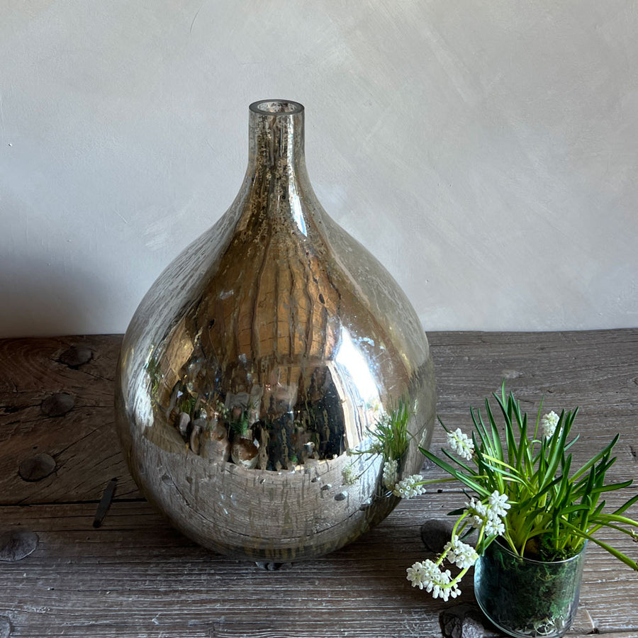 Mercury Glass Carboy | Jeanne – Home Barn