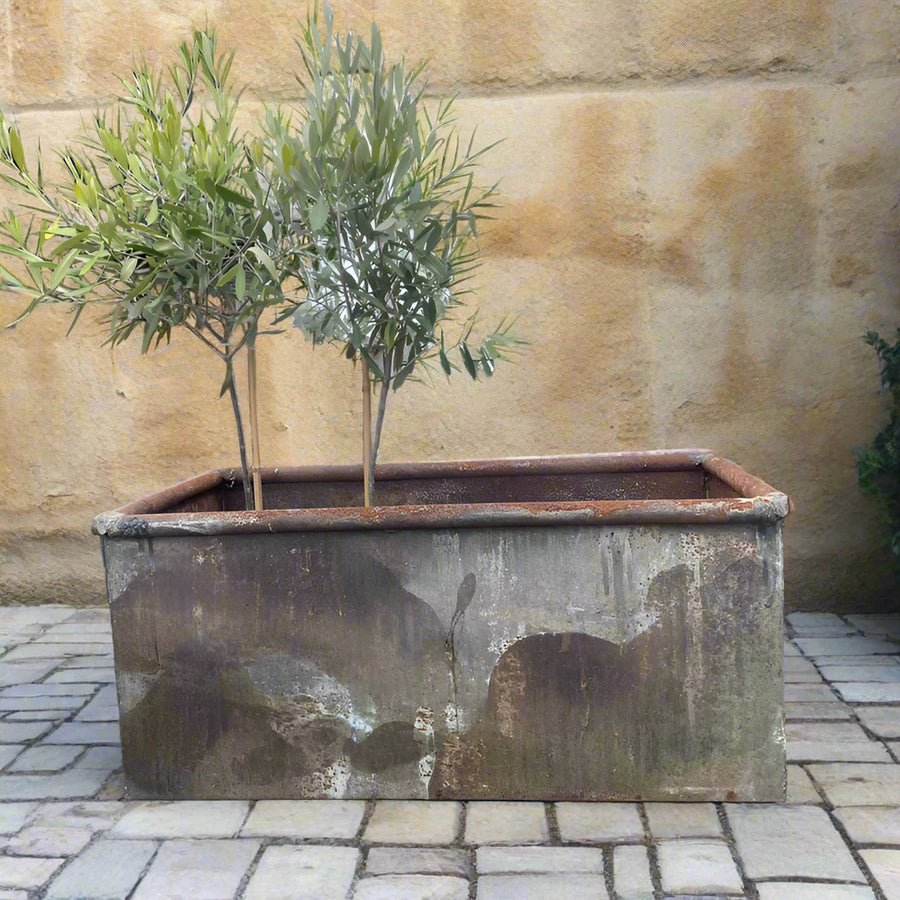 Pair of vintage water troughs 94cm – Home Barn