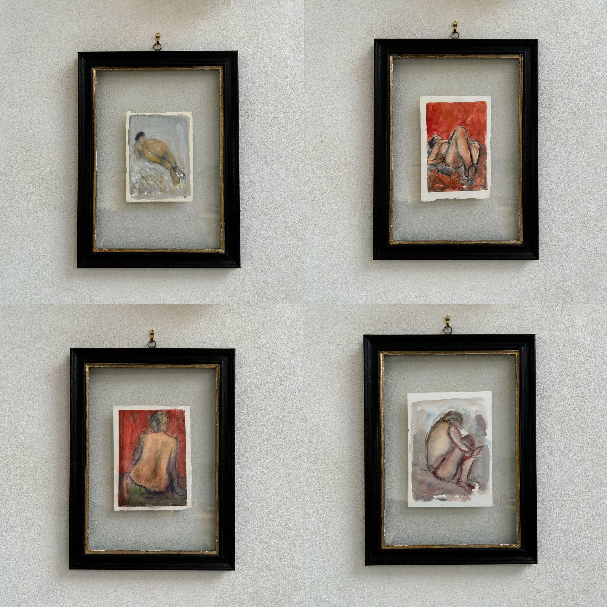 Original Female Life Study Watercolour – Home Barn