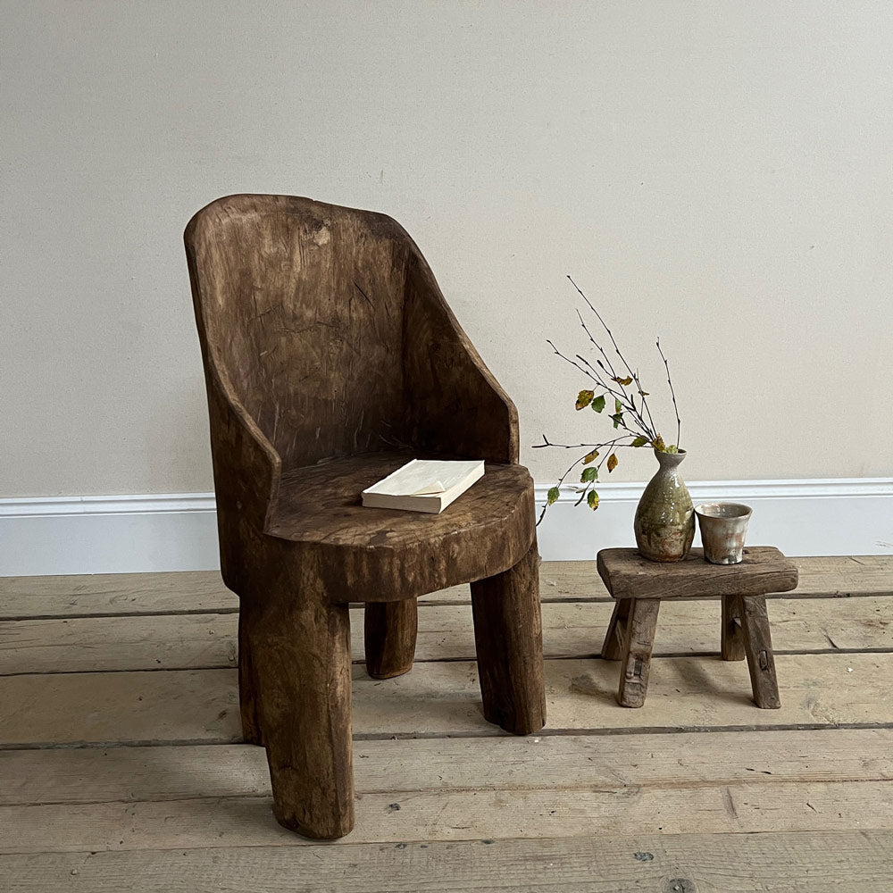 Antique Indian primitive chair | Rosalind – Home Barn