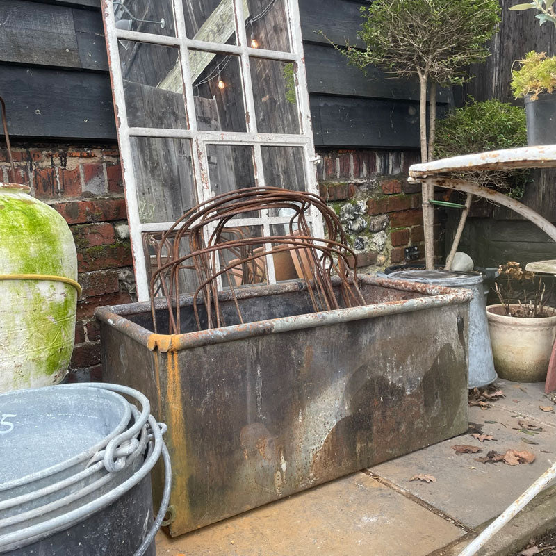 Pair of vintage water troughs 94cm – Home Barn